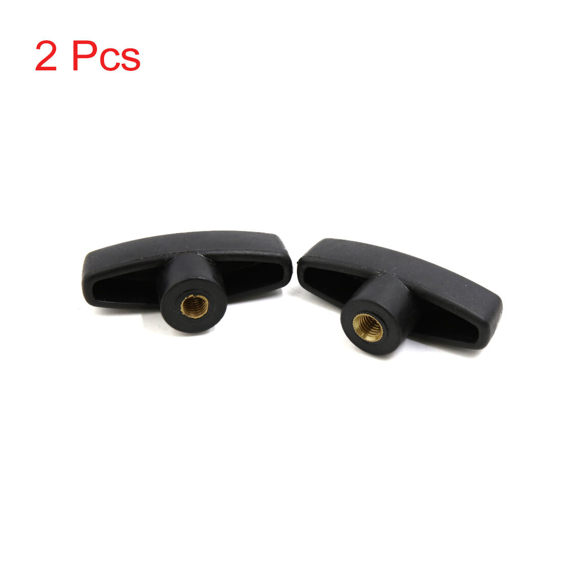 2pcs M8 x 1.25 Male Thread Screw On Type T Shaped Clamping Handle Grip ...