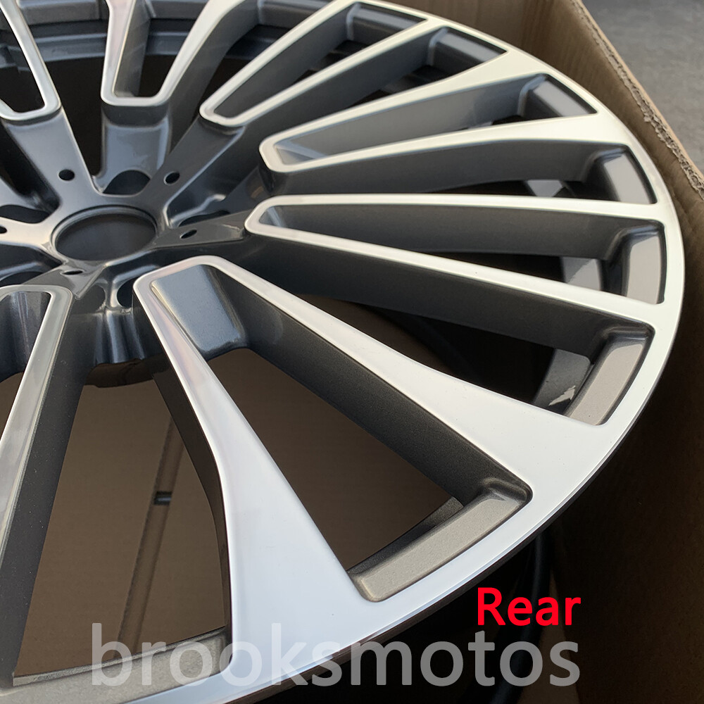 22" NEW MULT SPOKE STYLE GRAY FORGED WHEELS RIMS FITS 2019+ BMW G07 X7 ...