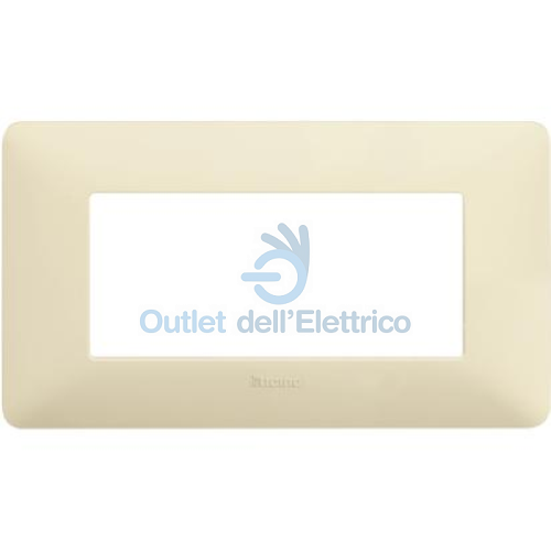 Bticino Matix Plaque 4 Places/Modules Ivory AM4804AV Plaques Matix for ...