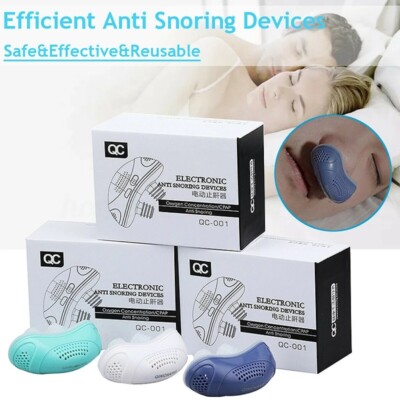 Electric Anti Snore Stopper Device Sleeping Help Smooth Breathing Nasal ...