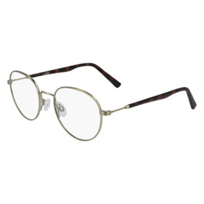 Flexon Men's H6010 Round 50mm Eyeglasses Frames Gold | eBay