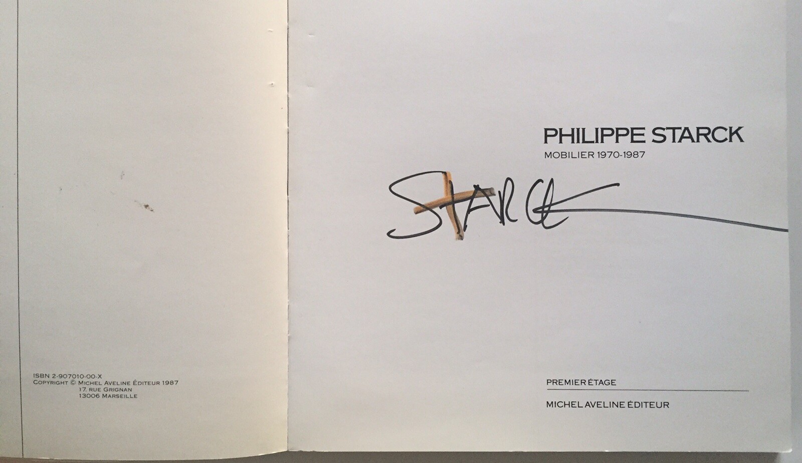 Philippe Starck signiert Design Buch Original Unterschrift Signatur ...
