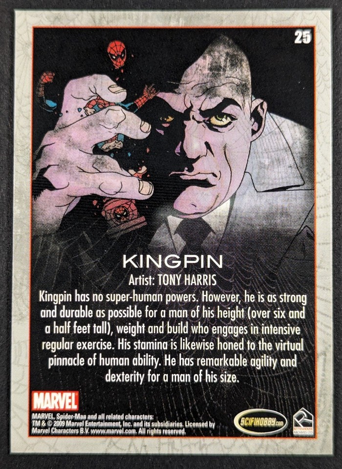 Kingpin 2009 Spiderman Archives Rittenhouse Marvel Card #25 (NM) | eBay
