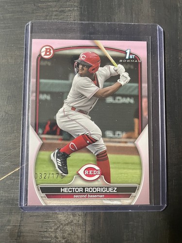 2023 Bowman 1st Hector Rodriguez Cincinnati Reds BP-95 Pink /175 SP | eBay