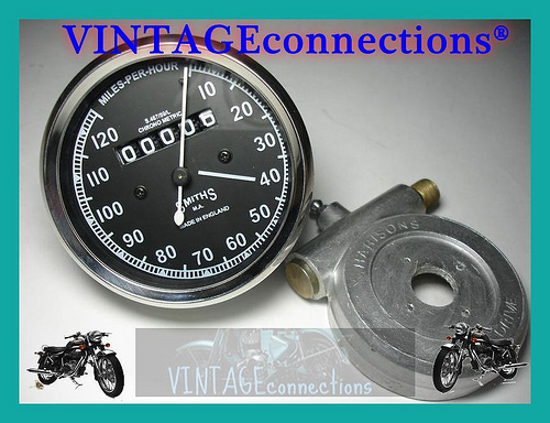 WOW NEW SMITH SPEEDOMETER 0-120 M/hR + SPEEDO HUB DRIVE | eBay