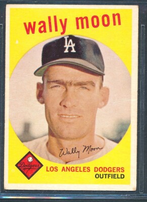 1959 Topps #530: WALLY MOON High # SP, Los Angeles Dodgers ~ FAIR to ...