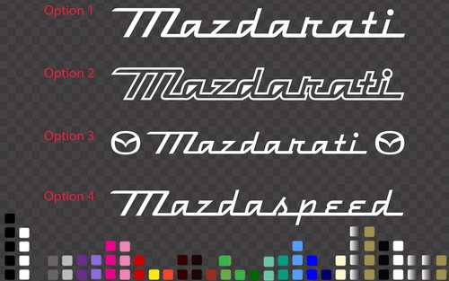 Mazdaspeed Mazdarati Decal Sticker Funny Mazda Car Banner Windshield | eBay