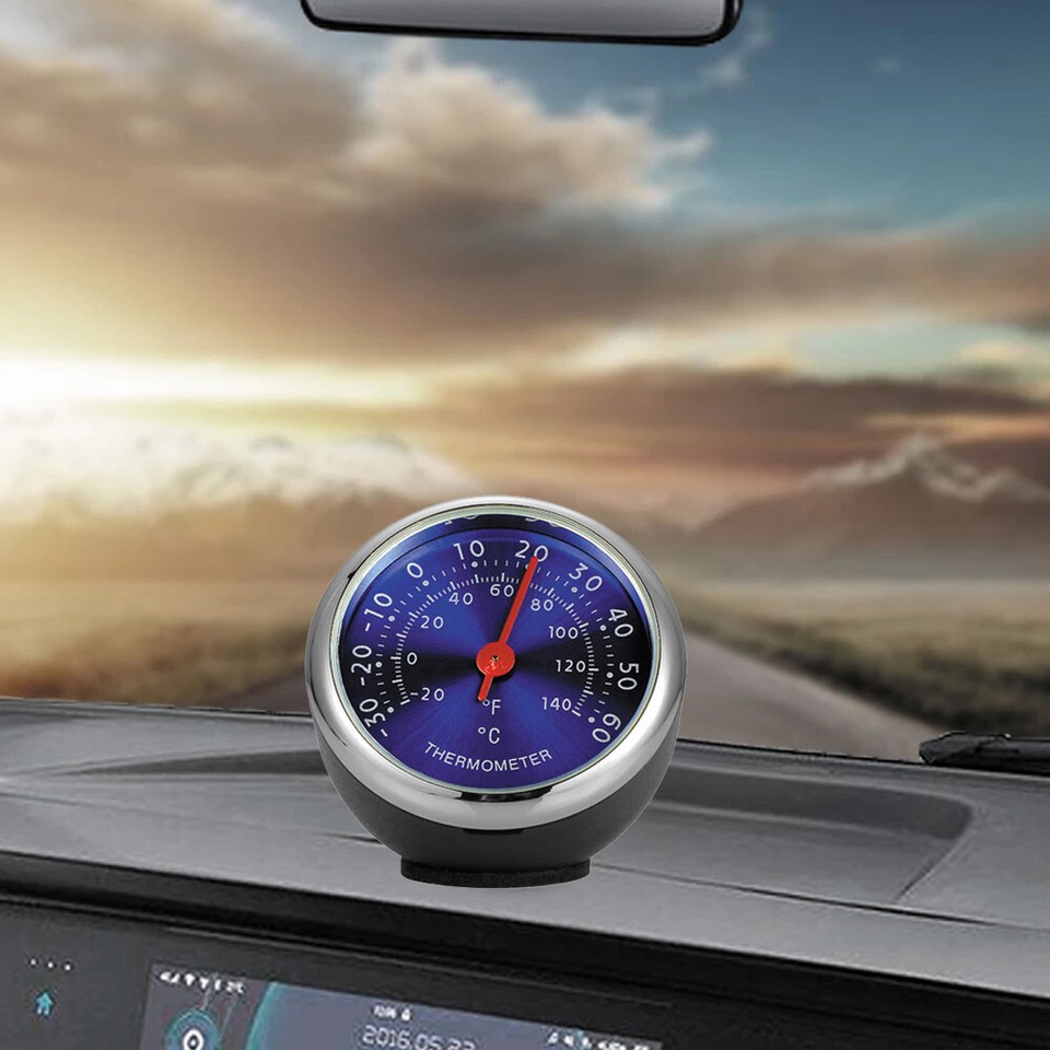Car Thermometer Clock Watch Home Interior Ornament Clock Accessories ...