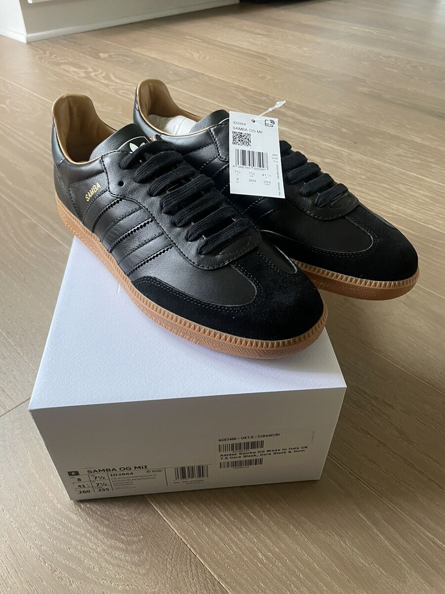 Special Edition Box Made in Italy Adidas Samba OG Black Gum Special Edition Box Made in Italy Adidas Samba OG Black Gum