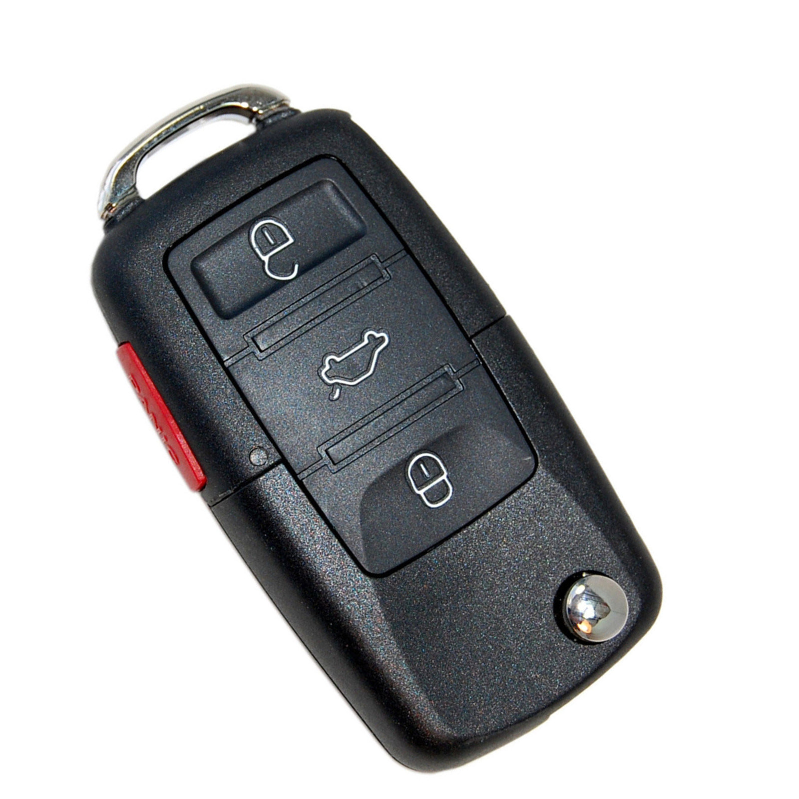 HQRP Flip Key FOB Shell Remote Case for Volkswagen VW Mk4 MK5 Typ 1J ...