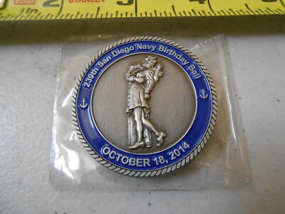 RARE 2014 NAVY 239TH BIRTHDAY BALL NAVAL MILITARY CHALLENGE COIN BAE ...