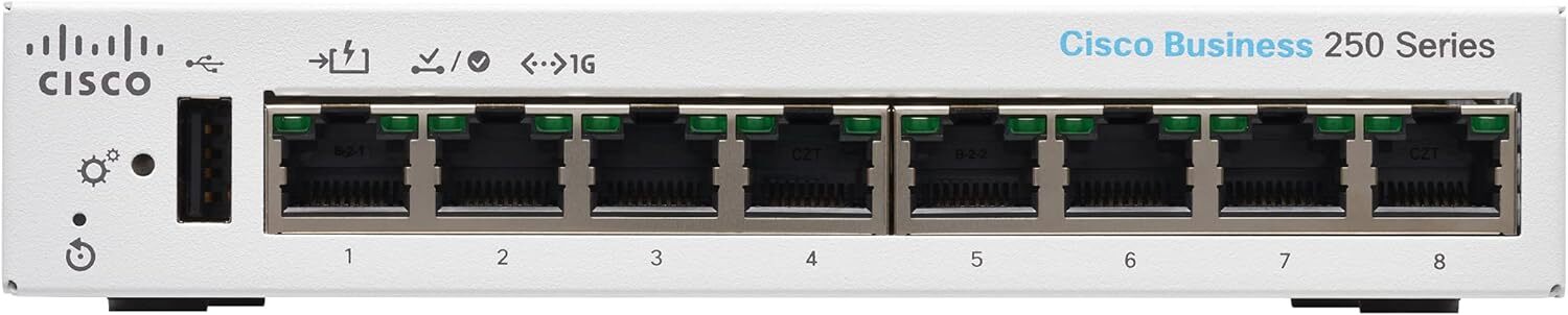 Cisco Business CBS250-8T-D Smart Switch 8 Port GE Desktop Limited ...