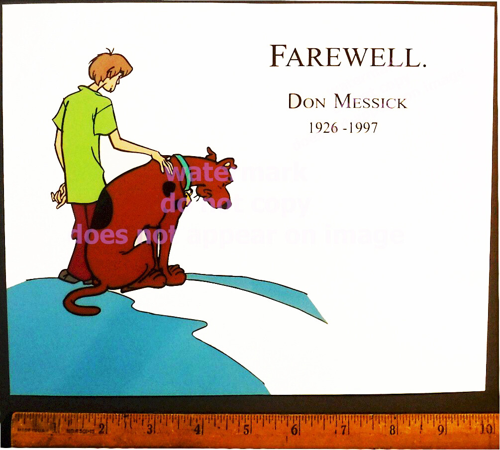 🔵Speechless Don Messick Farewell Scooby Shaggy tribute Warner Bros 8x10 ...