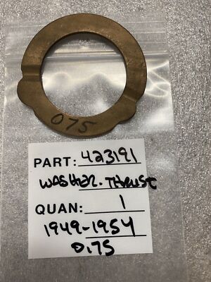 1949 To 1954 Packard Ultramatic Transmission Thrust Washer- 423191 NOS ...