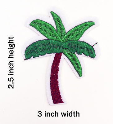 Palm Tree Iron-On Embroidered Patch | eBay