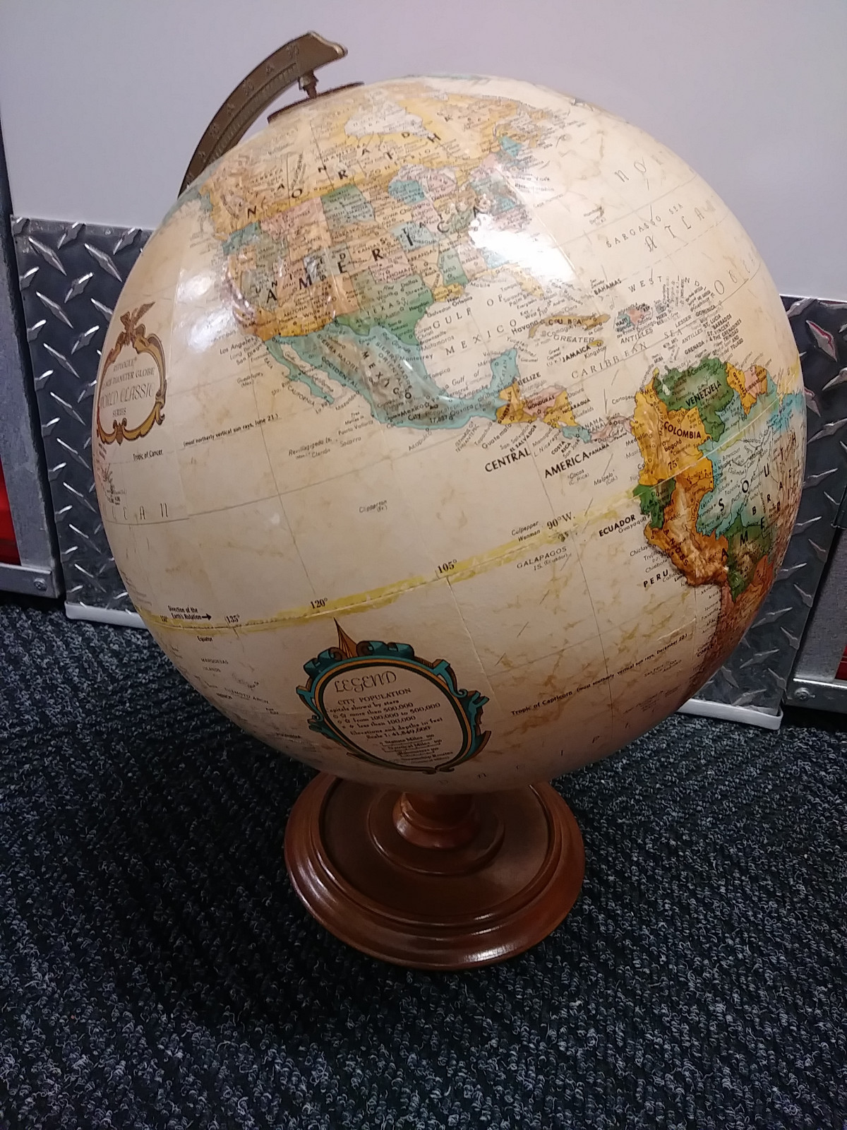 Replogle 12 Inch Diameter Globe World Classic Series Genuine Hardwood ...
