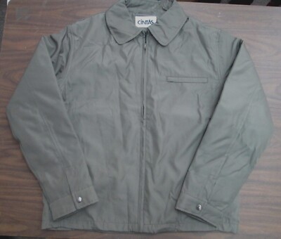 Cintas Mens xxl 2x 2xl Jacket zip out quilted lining nylon shell Tan ...