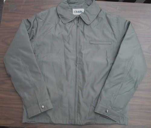 Cintas Mens xxl 2x 2xl Jacket zip out quilted lining nylon shell Tan ...