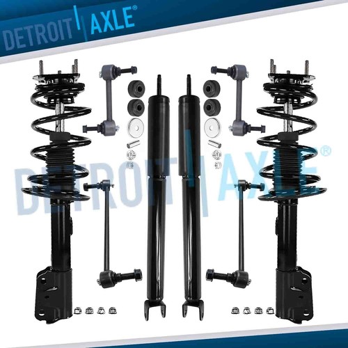 AWD Front Struts Springs Rear Shocks Sway Bars for 2011 2012 2013 Ford ...