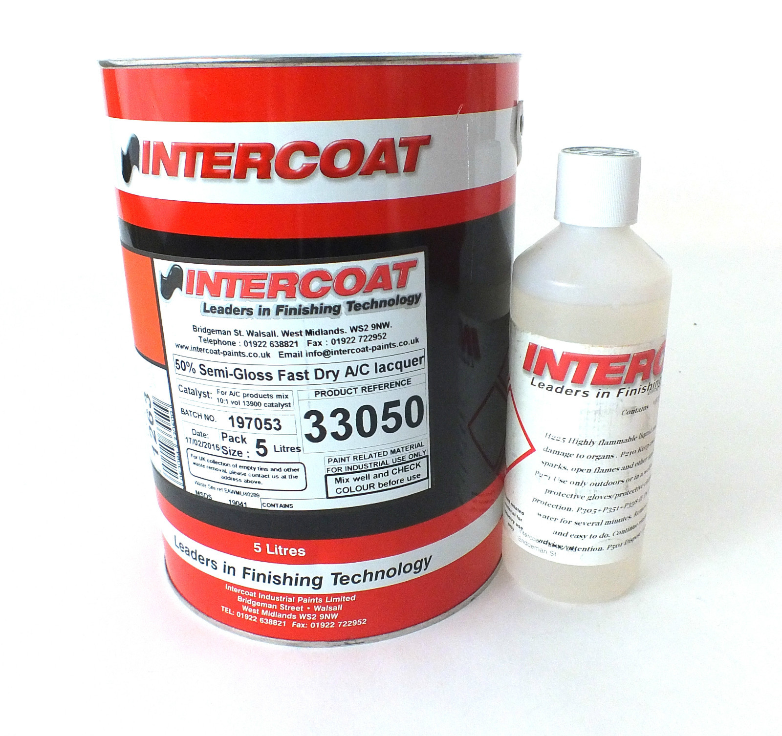 Intercoat Fast drying 2 part AC lacquer 30% 40% 50% 90% sheen Woodwork ...