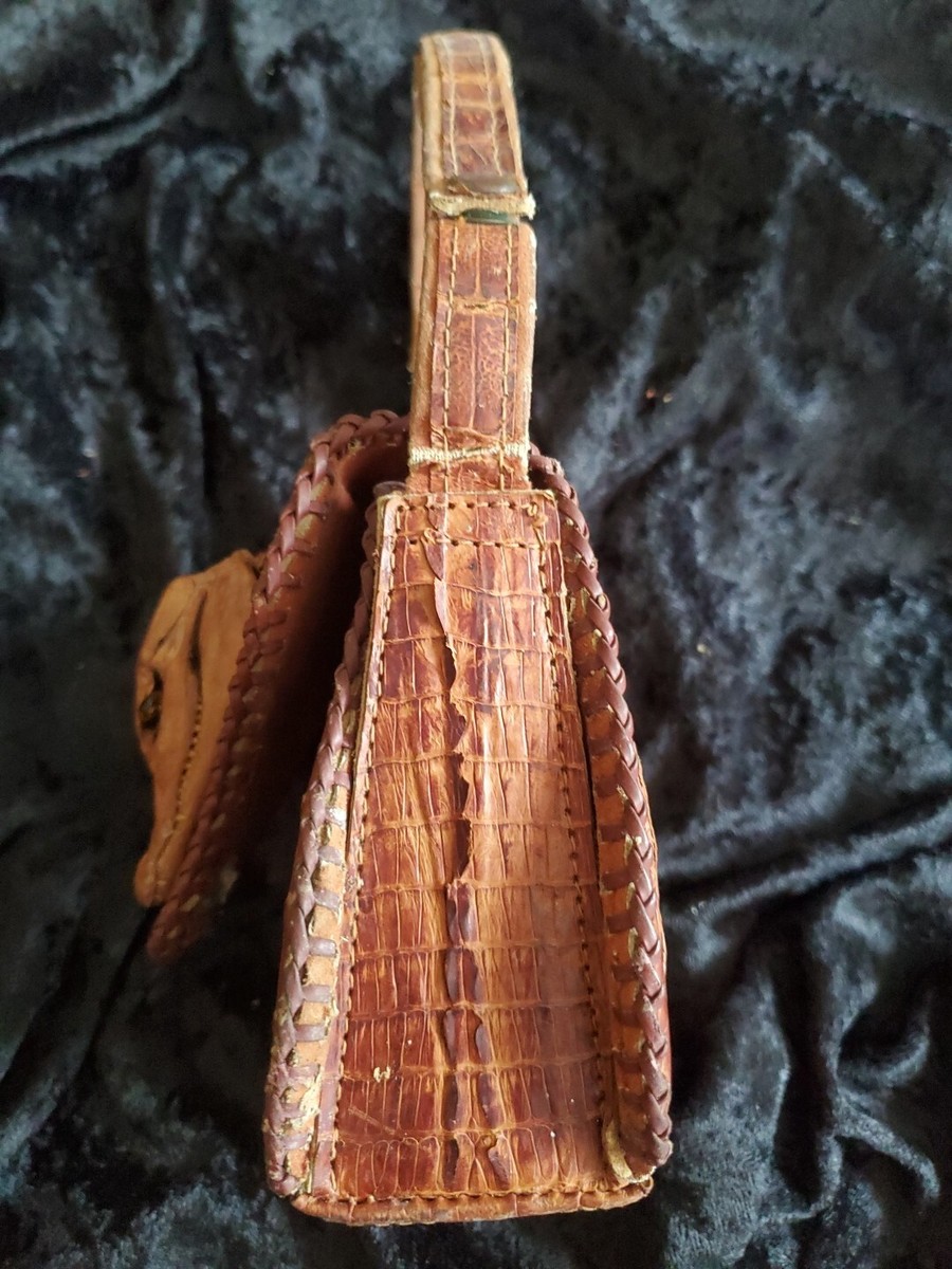 Alligator Purse Vintage Genuine Leather Handbag 1950s Alligator Purse Vintage Genuine Leather Handbag 1950s