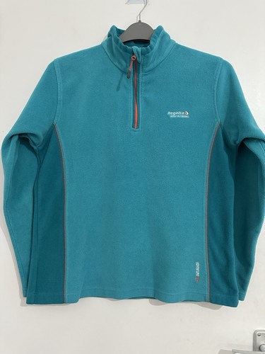 Regatta Adventure Tech Turquoise & Orange Trim Quarter Zip Fleece ...