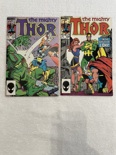 Thor # 358 , # 359 , NM and Fine+ Respectively , Loki in # 359 | eBay