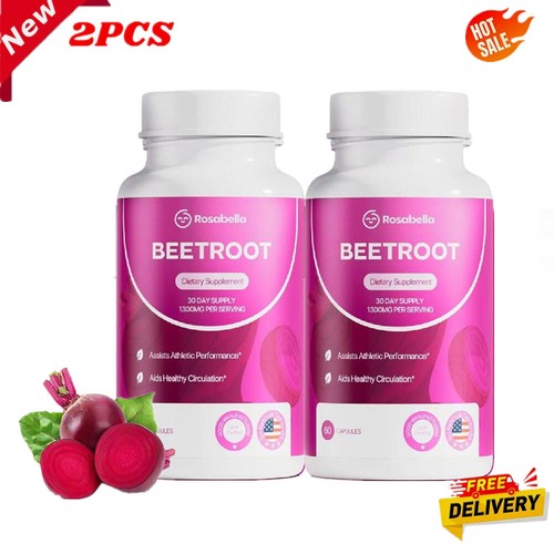 Rosabella Beet Root Capsules – 1300mg Beetroot Powder Support Muscle Endurance | eBay