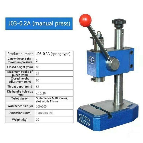Precision Manual Press, Hand Trigger Hand Lever Punch Max Clamping 90mm ...