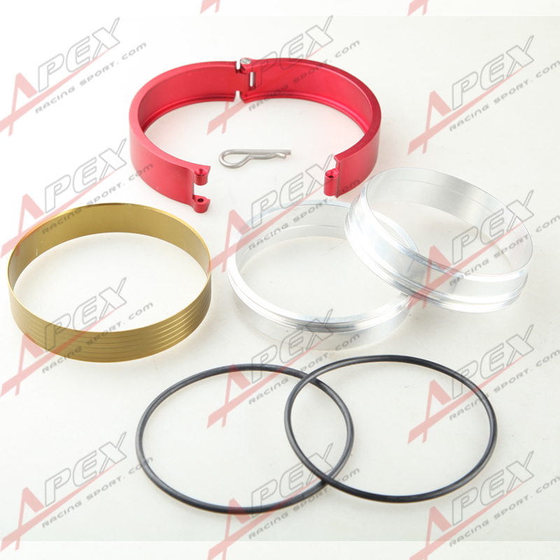 Universal Aluminum 2.5" Turbo Clamshell Clamps Clamp Red | eBay