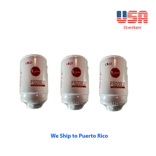 3 PCS X FS20002 Diesel Fuel Filter Fit: Chevrolet , GMC Duramax 6.6L ...