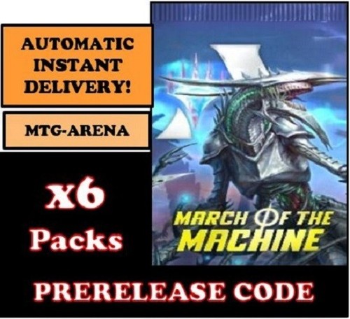 MTG ARENA CODE CARD MARCH OF THE MACHINE 6 BOOSTER PACKS PRERELEASE ...