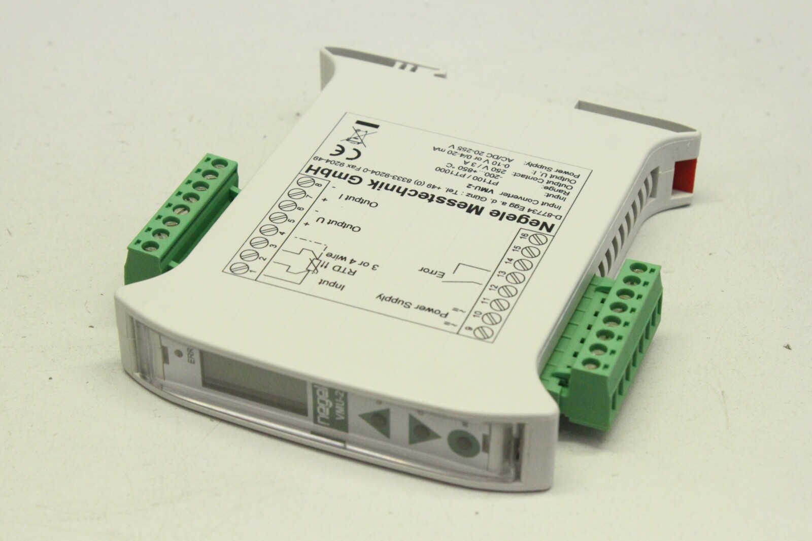 NEGELE VMU 2 messumformer LCD Temperaturmessumformer Temperature Sensor ...