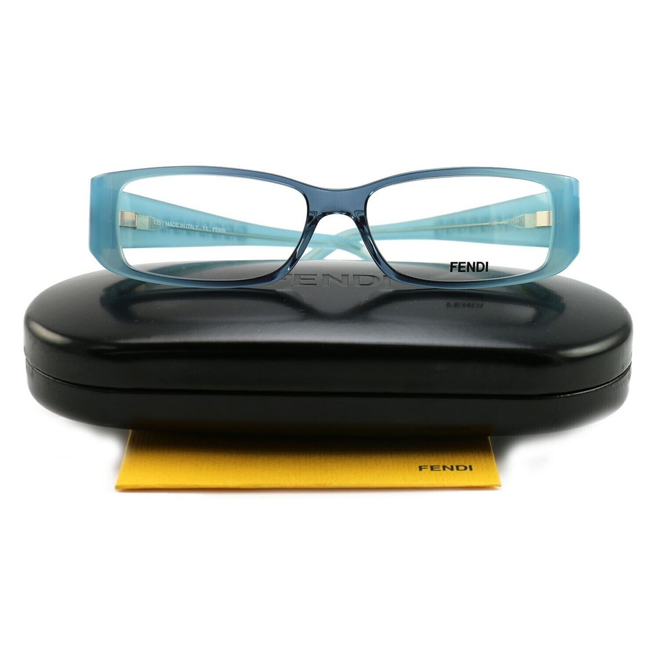 Fendi Women's F830-707 Blue Green Rectangular Eyeglasses Frames 52 x 15 ...
