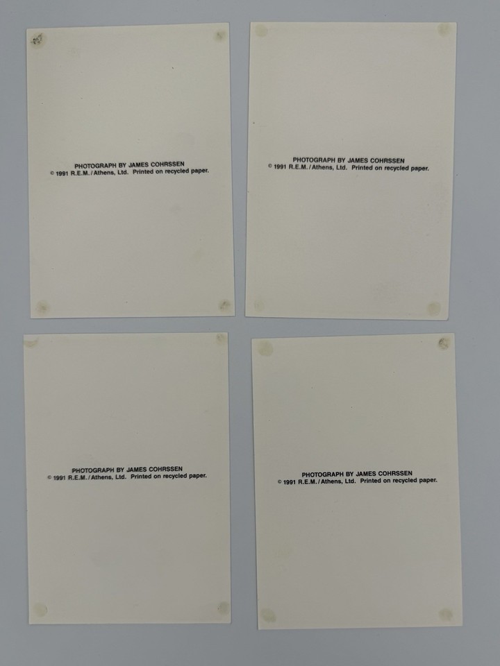 R.E.M. 1991 Fan Club Postcards | Mountain Stage | Berry, Buck, Mills ...