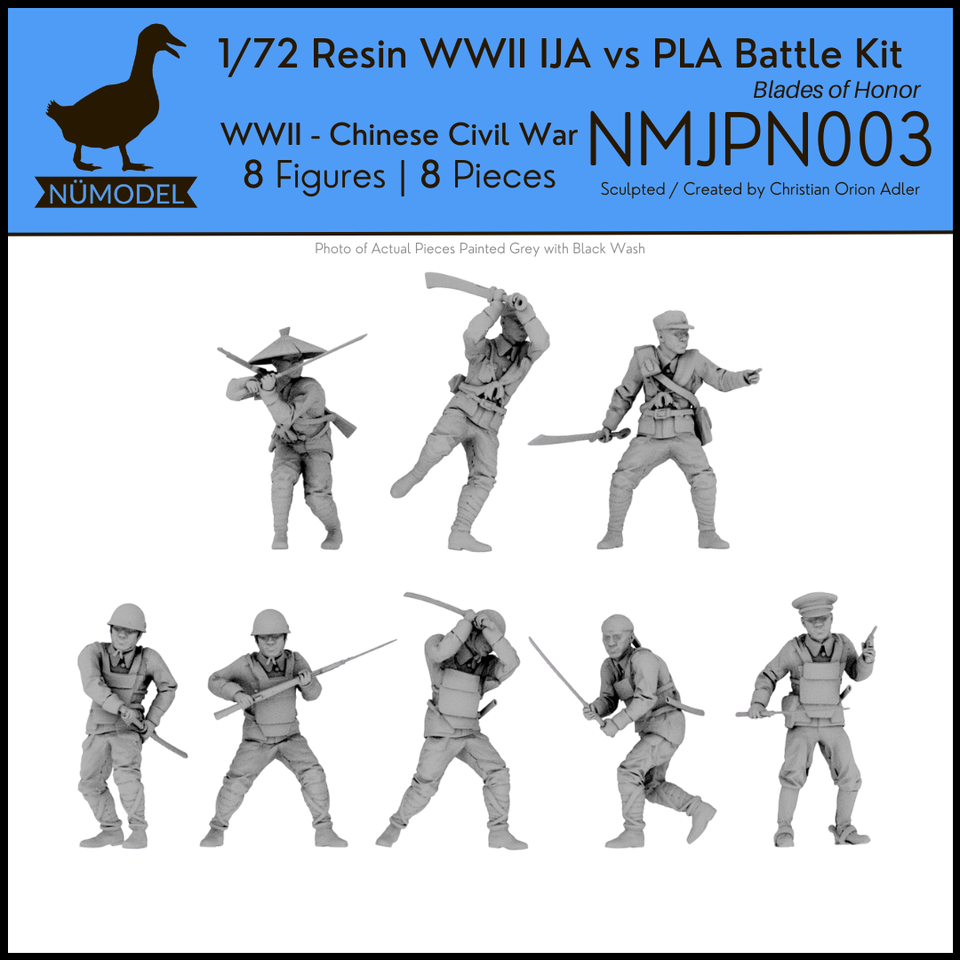 NUMODEL NMJPN003 | 1/72 Resin WWII IJA vs PLA Battle Kit "Blades of ...