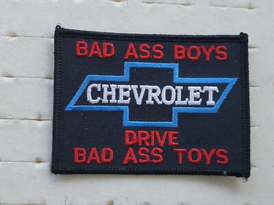 Vintage NOS Patch Bad Ass Boys Chevrolet Drive Bad Ass Toys Shirt ...