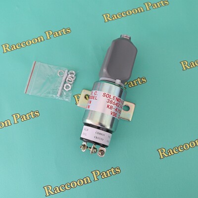 Cummins Fuel Shut Off Shutdown Solenoid 3864274 Hyundai Excavator | eBay