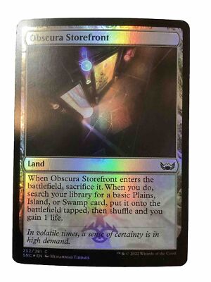 MTG SNC: Obscura Storefront (Land) Regular Common Foil 252/281 | eBay