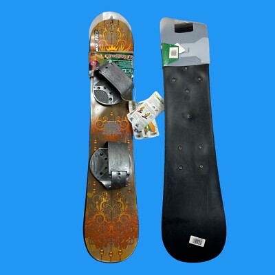 Esp Freeride 110 Youth Snowboard Adjustable Bindings Steampunk Crown ...