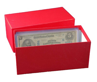 Durable Strong Paper Money Box Banknotes Collection Large Size Currency ...