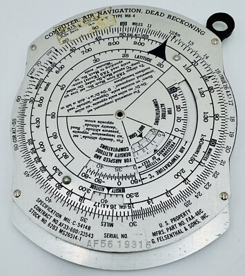 Vintage USAF Pilot Computer Air Navigation Dead Reckoning Type MB-4 | eBay