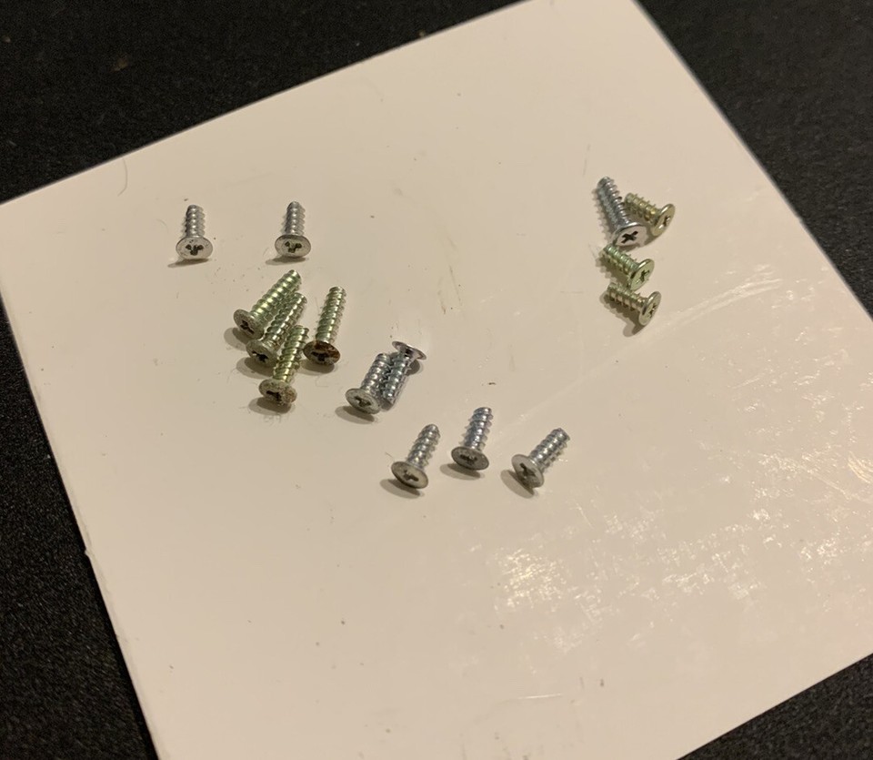 Gameboy Advance SP Factory Hardware/screws OEM GBA SP Tri-Wing Screws ...