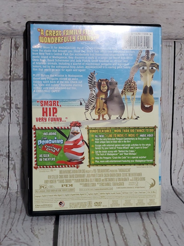 Madagascar - DVD [2005, Widescreen, Chris Rock] - VERY GOOD ...
