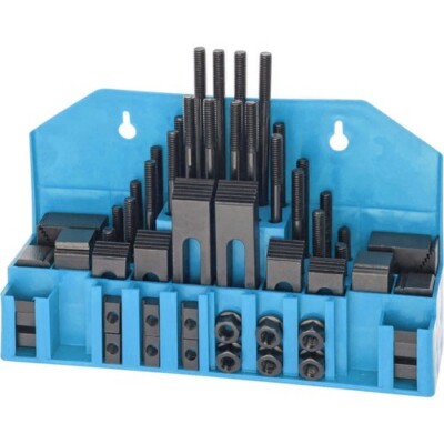 52 Piece Milling Machine Clamp SET Machinist Table Studs Step Blocks 5/ ...