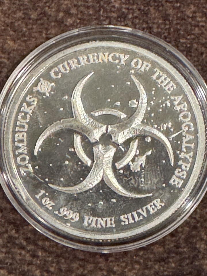 2018 Murk Diem .999 Fine Silver 1 oz Zombucks Dollar Apocalypse Currency Round | eBay