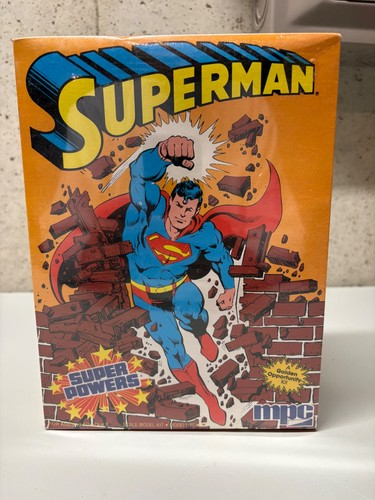VINTAGE 1984 SUPERMAN 'SUPER POWERS' MODEL KIT DC COMICS MPC 1-1701 ...