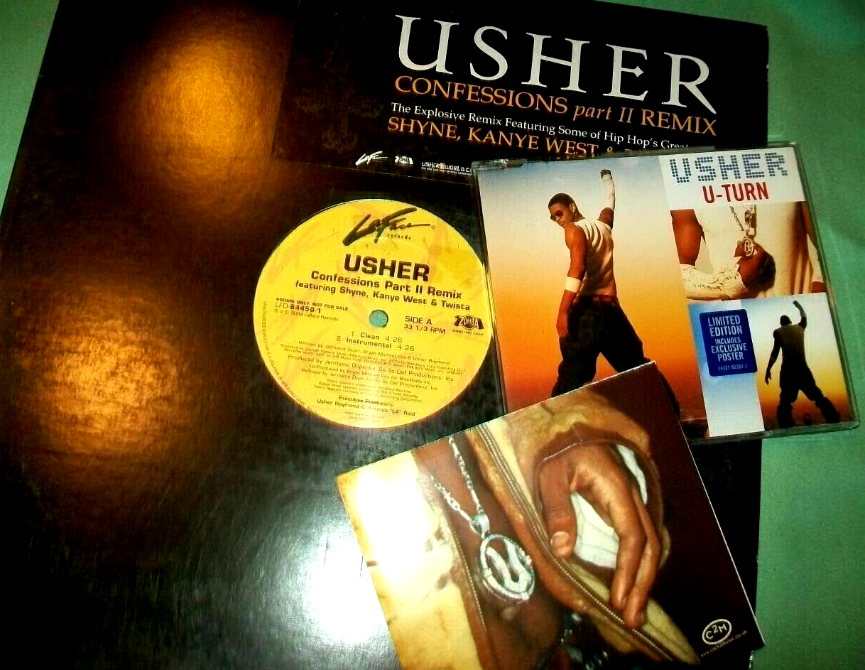 Usher *PROMO VINYL / CD LOT* Confessions Part II -- U-Turn | eBay