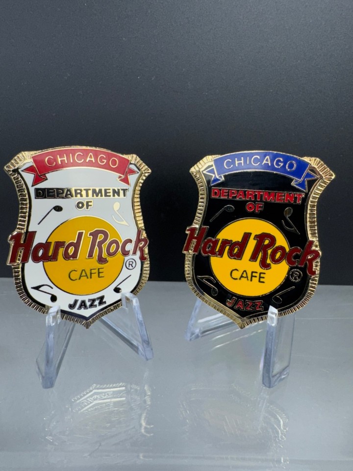 Hard Rock Cafe Pin PROTOTYPE Chicago Department of Jazz Police Badge ...