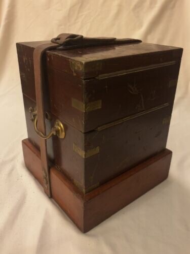 Hamilton Model 21. "Break-Circuit" Ships Marine Chronometer Box, Ultra ...